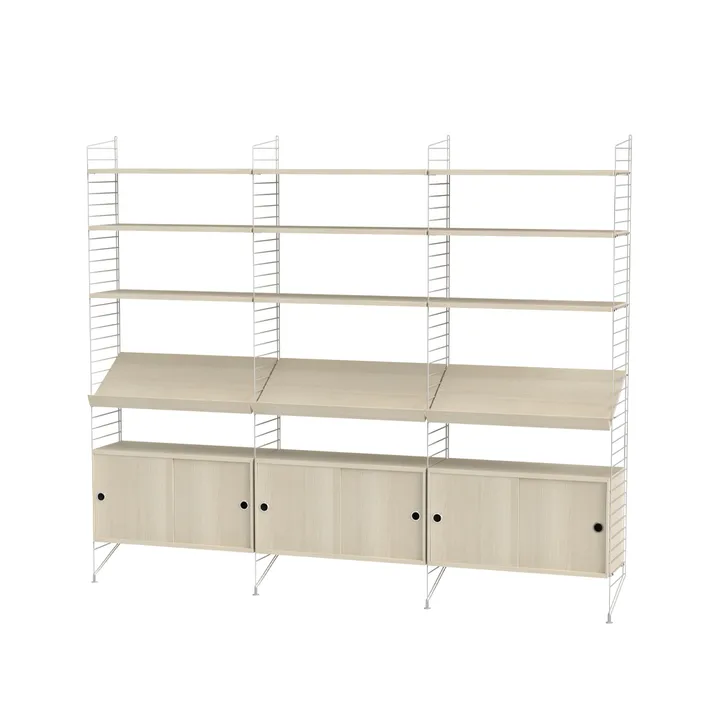 Kjøp String stue ask & grå - Kombinasjon G fra String - NordicNest.no