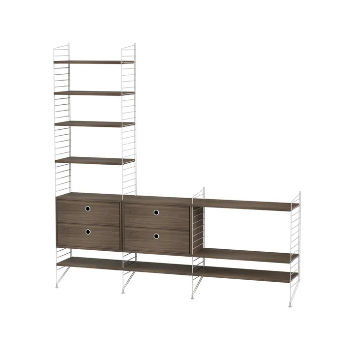 Kjøp String stue valnøtt & grå - Kombinasjon J fra String - NordicNest.no