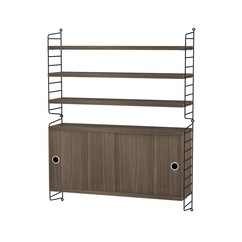 Kjøp String stue valnøtt & sort - Kombinasjon I fra String - NordicNest.no